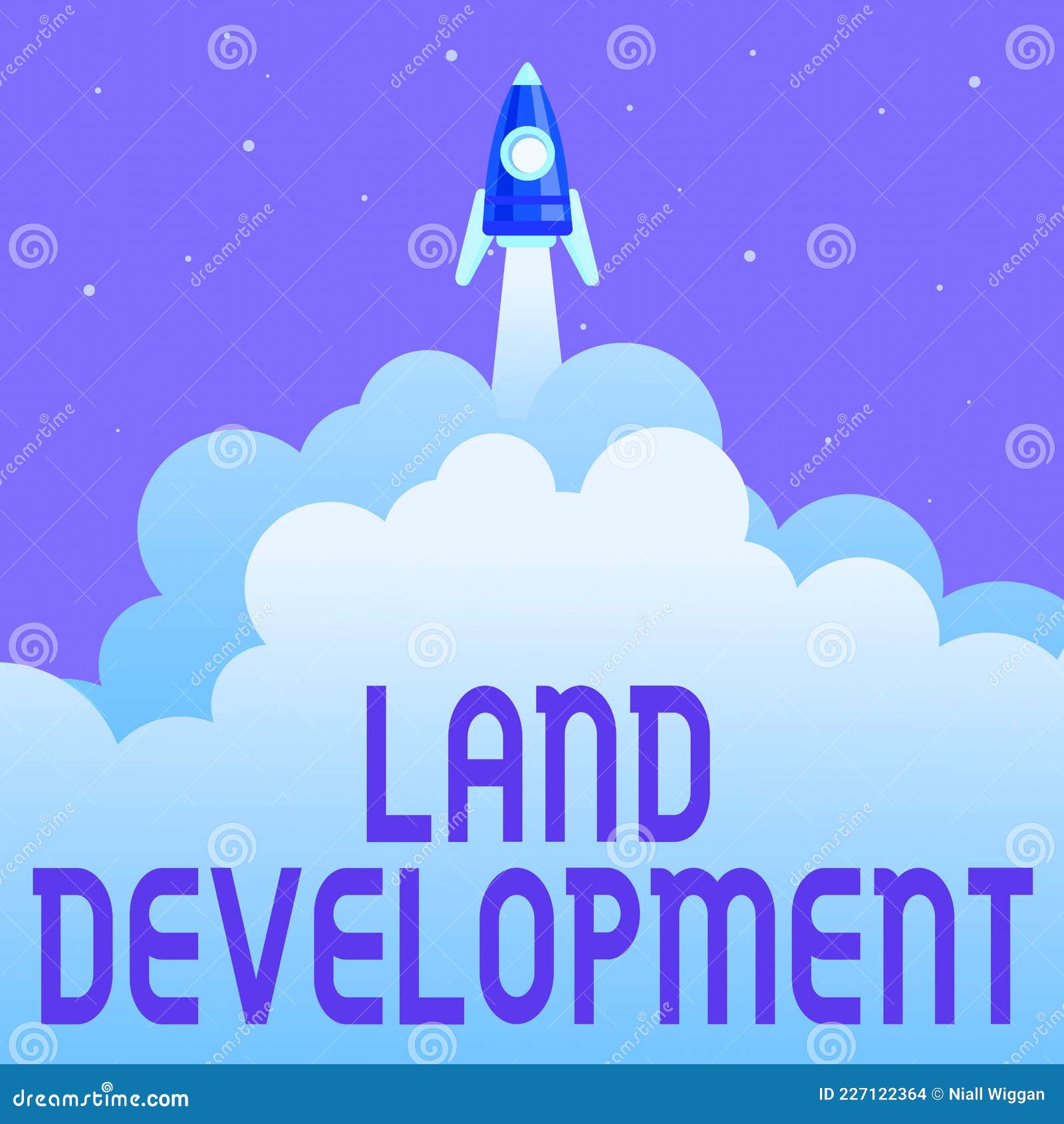Hand Writing Sign Land Development. Internet Concept Process of ...
