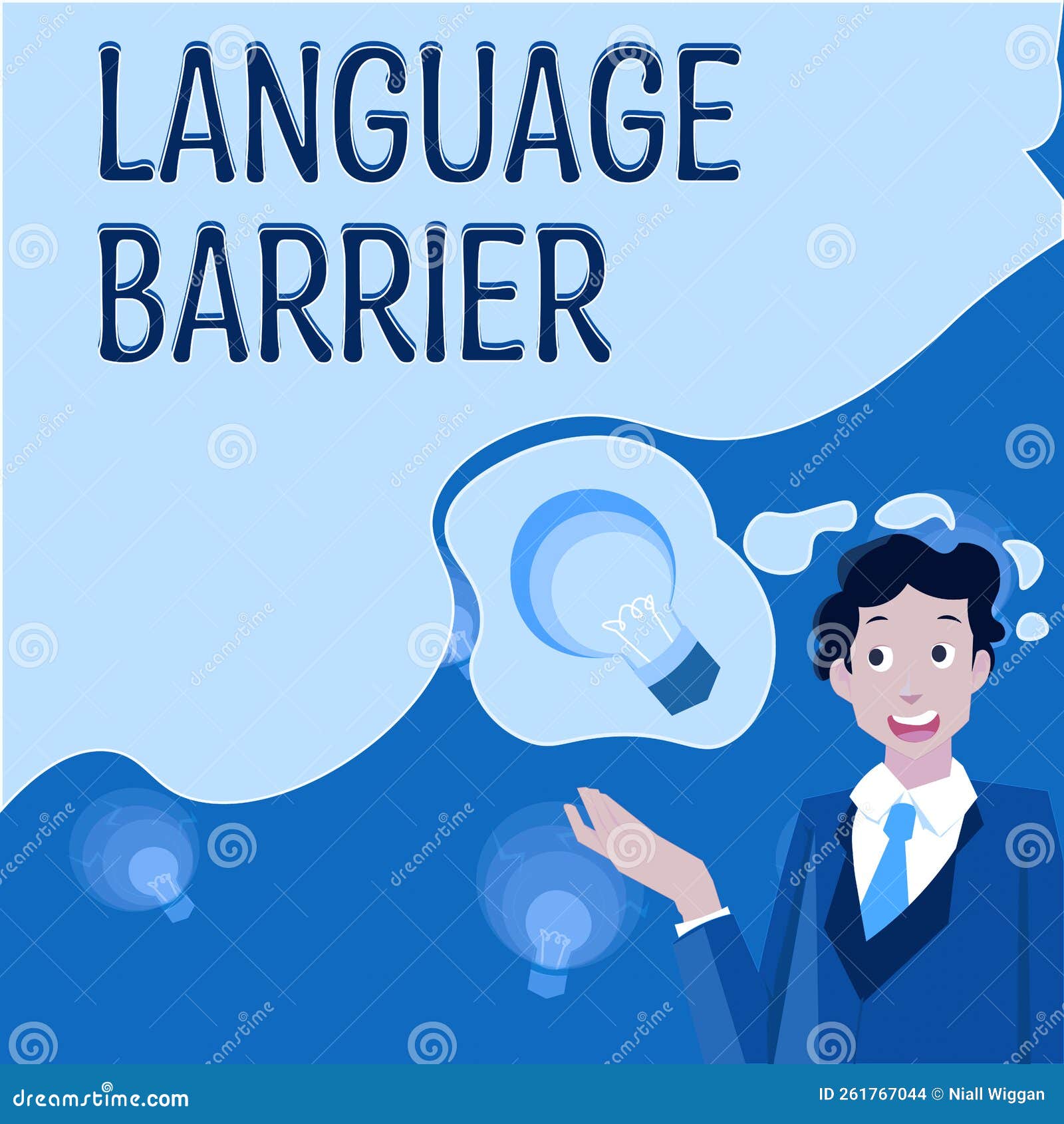 Hand Writing Sign Language Barrier. Business Approach Difficulties in ...