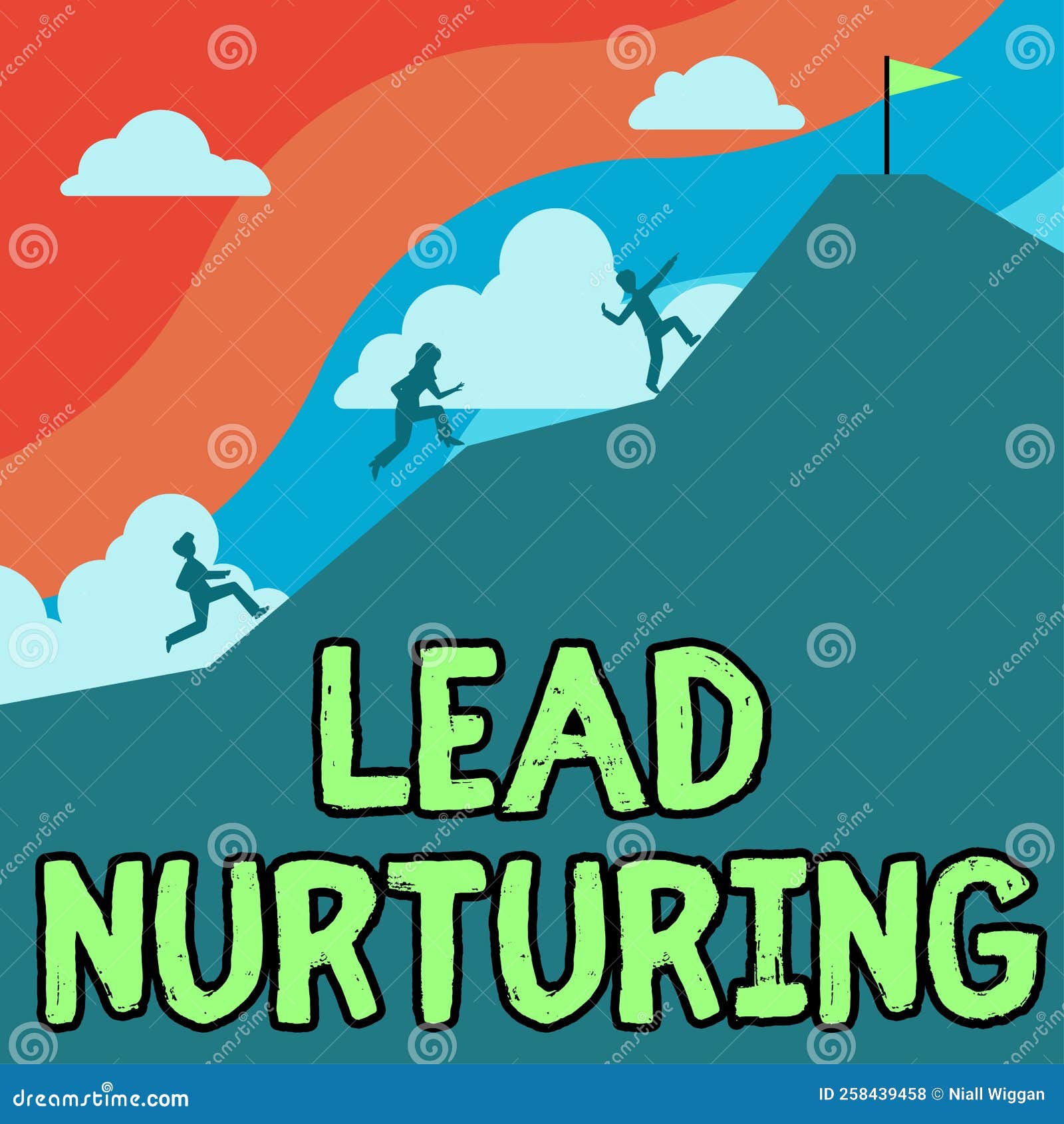 Hand Writing Sign Lead Nurturing. Word for Method of Building a ... Hand Writing Sign Lead Nurturing. Word for Method of Building a ...