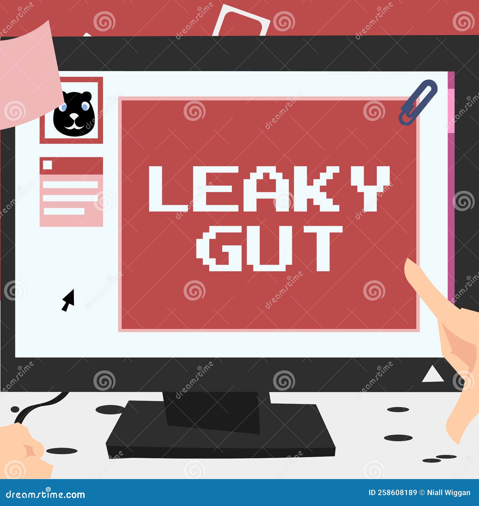 Hand Writing Sign Leaky Gut. Internet Concept a Condition in Which the ... Hand Writing Sign Leaky Gut. Internet Concept a Condition in Which the ...