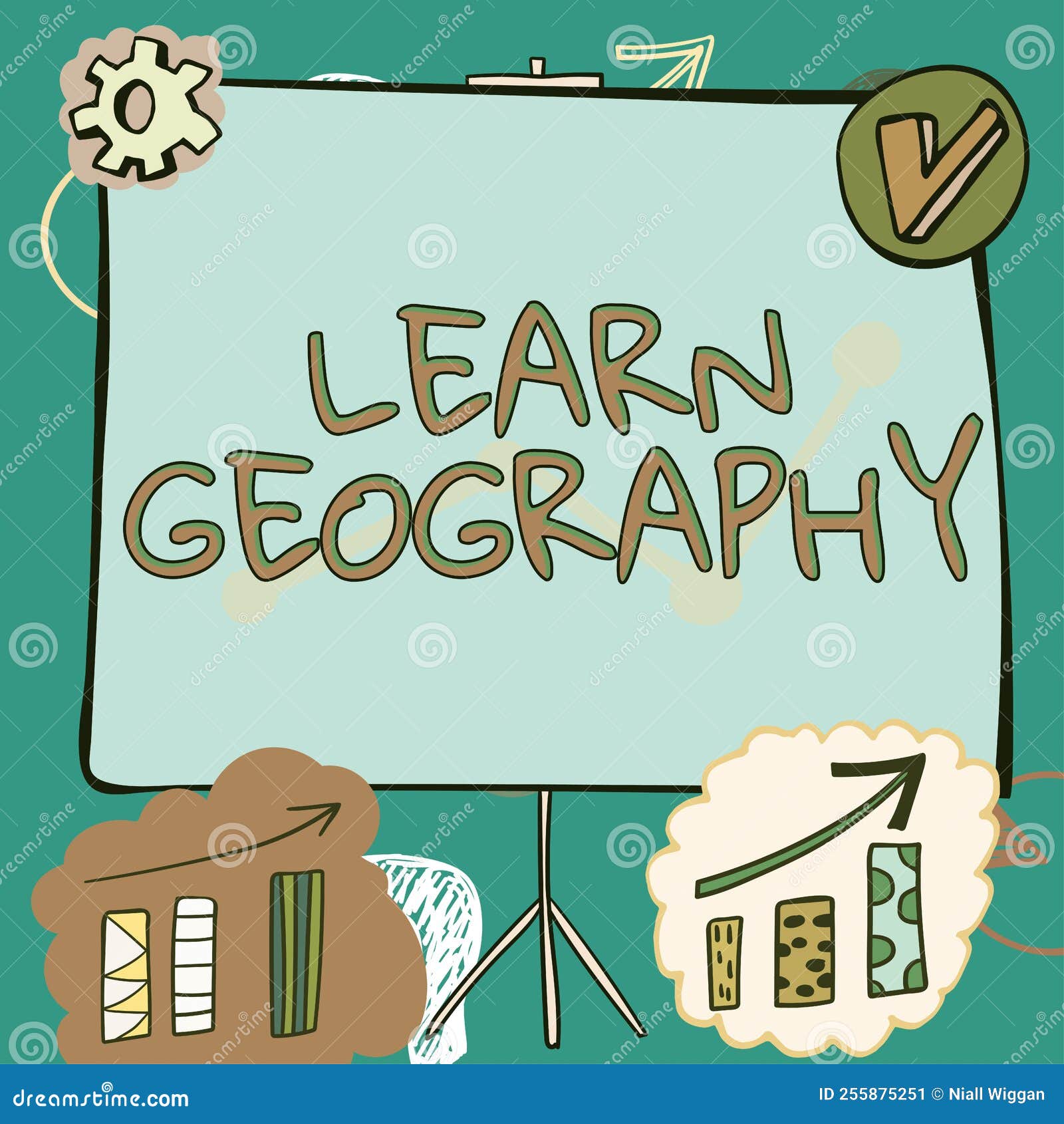 Hand Writing Sign Learn Geographystudy of Physical Features of Earth ... Hand Writing Sign Learn Geographystudy of Physical Features of Earth ...