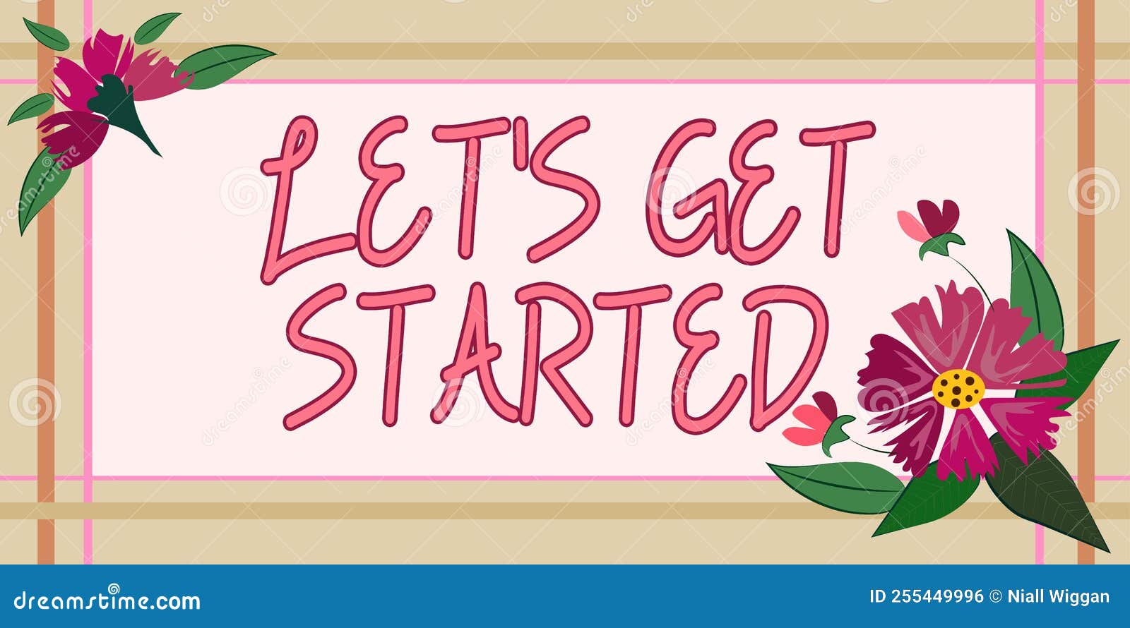 Hand Writing Sign Let S is Get StartedTo Begin Doing or Working on ...