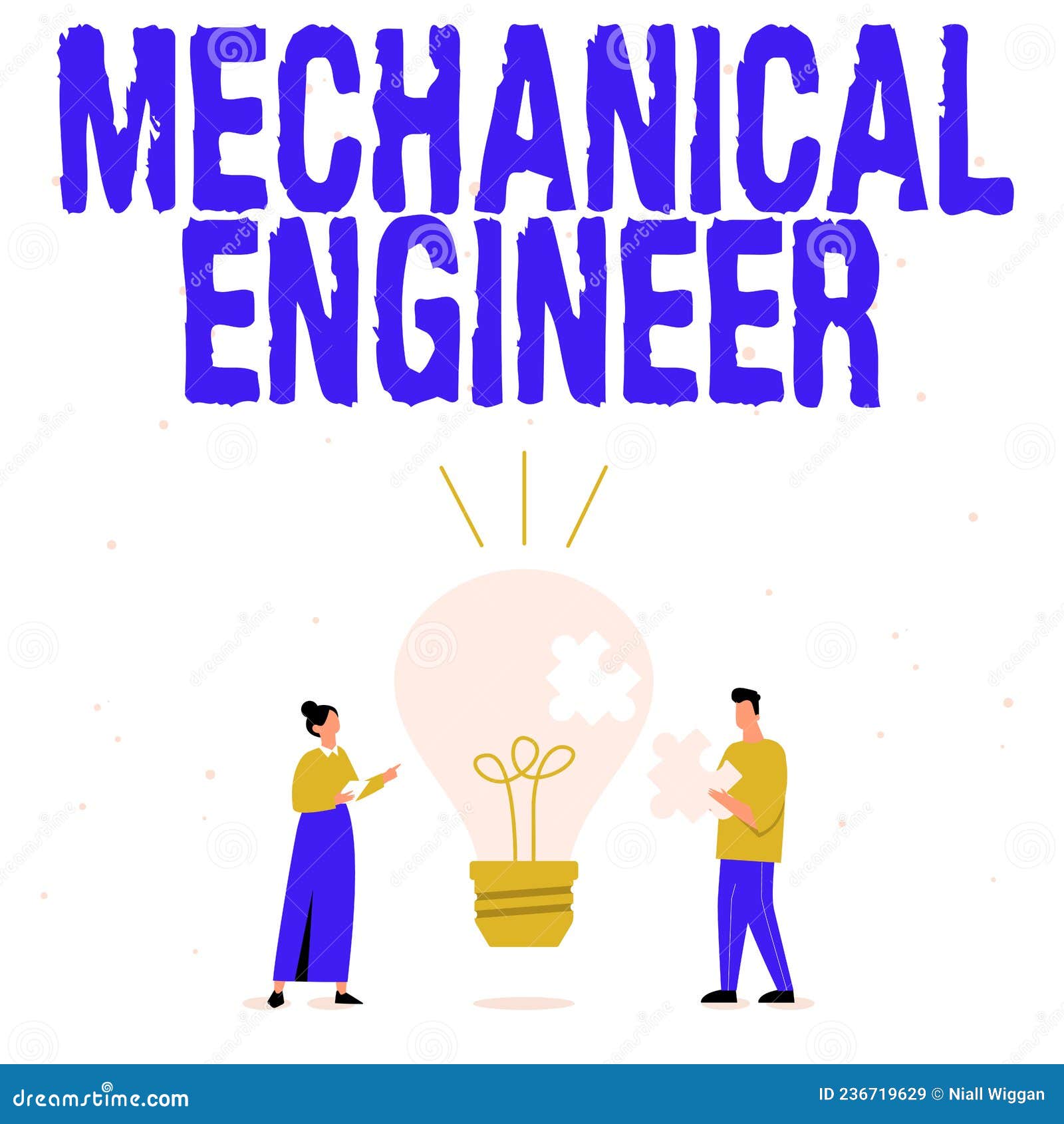 Hand Writing Sign Mechanical Engineer. Concept Meaning Applied ...