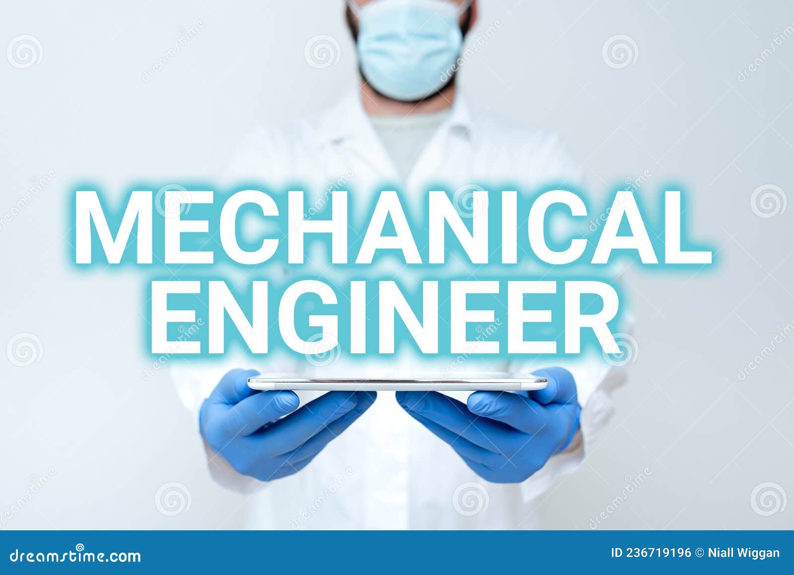 Hand Writing Sign Mechanical Engineer. Internet Concept Applied ...