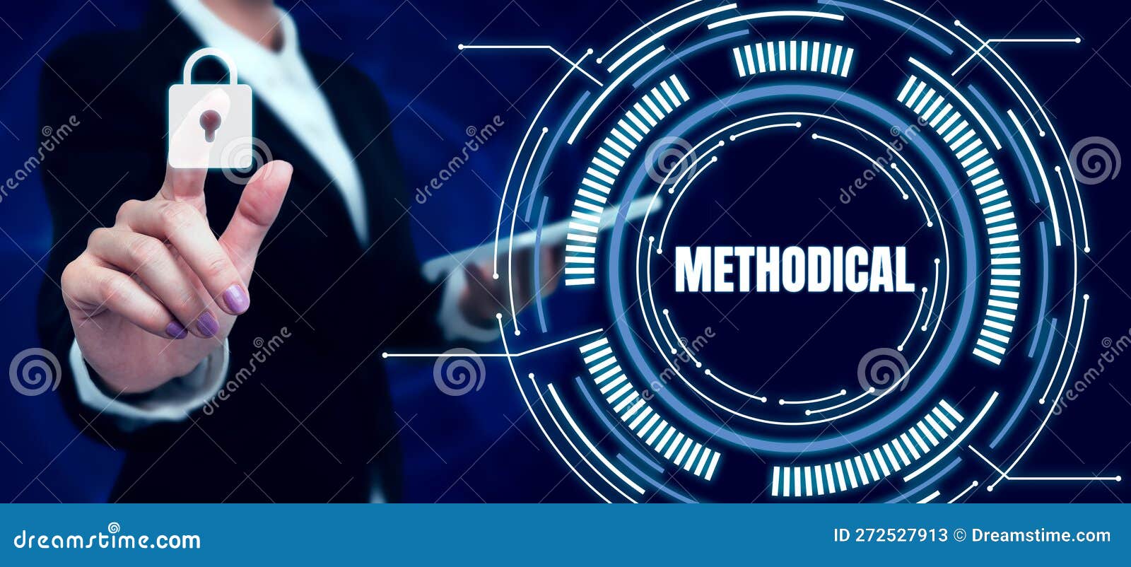 Hand Writing Sign Methodical. Word for System of Methods Used in a ...