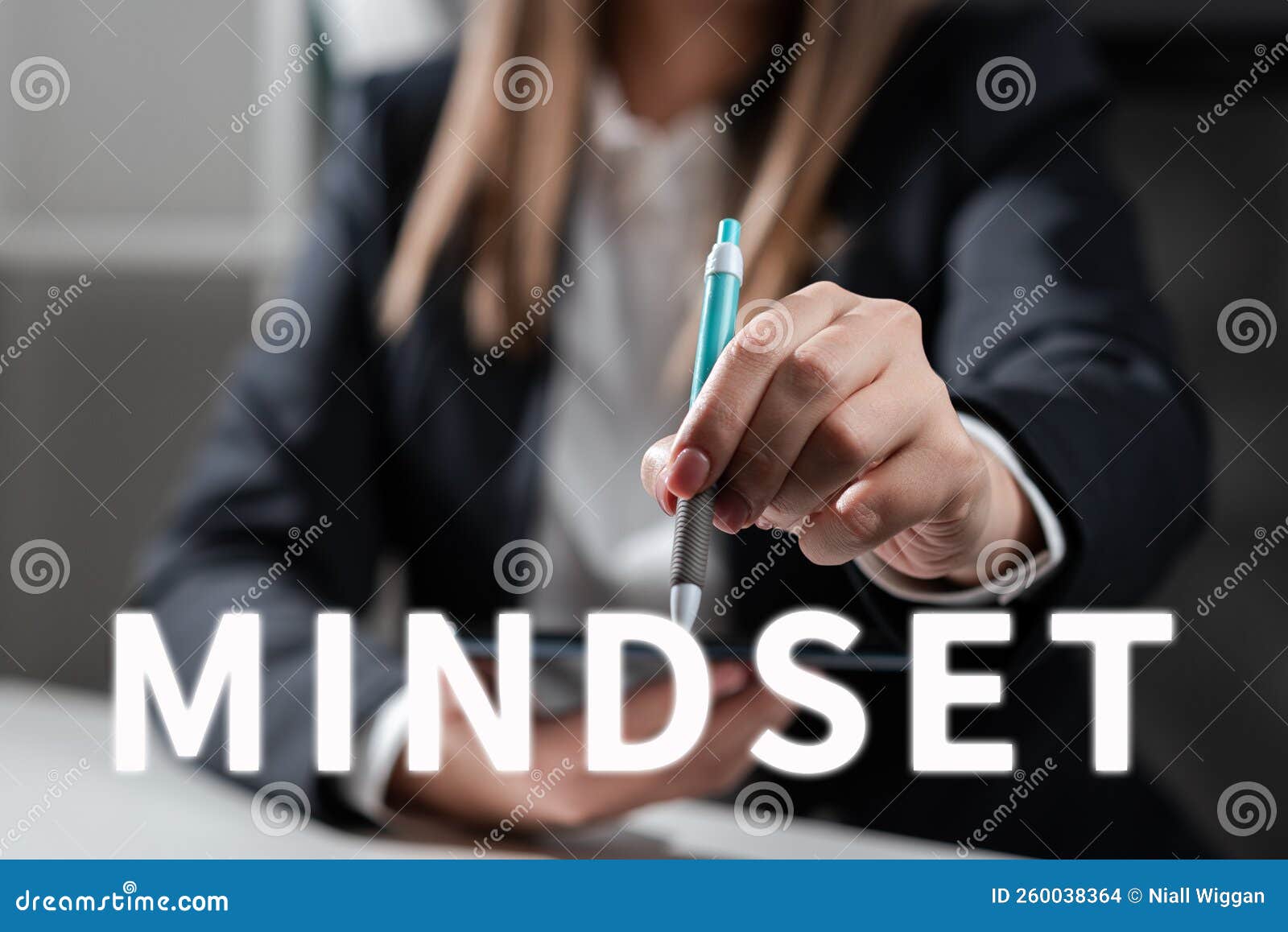 Writing Displaying Text Mindset. Concept Meaning Set of Assumptions ...