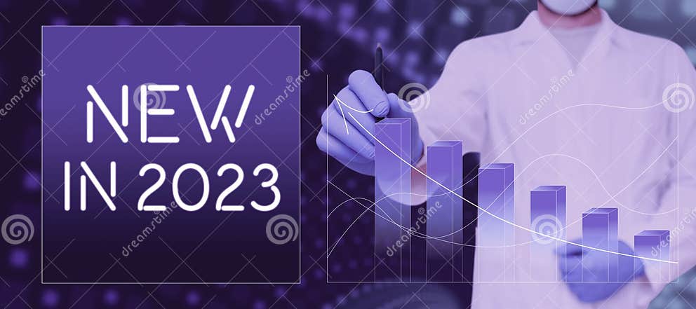 Text Sign Showing New in 2023. Business Concept List of Fresh Things ... Text Sign Showing New in 2023. Business Concept List of Fresh Things ...