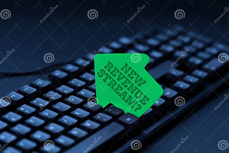 Hand Writing Sign New Revenue Stream Question. Concept Meaning ... Hand Writing Sign New Revenue Stream Question. Concept Meaning ...