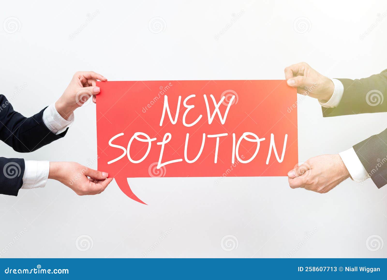 Text Caption Presenting New Solution. Business Concept Modern ...