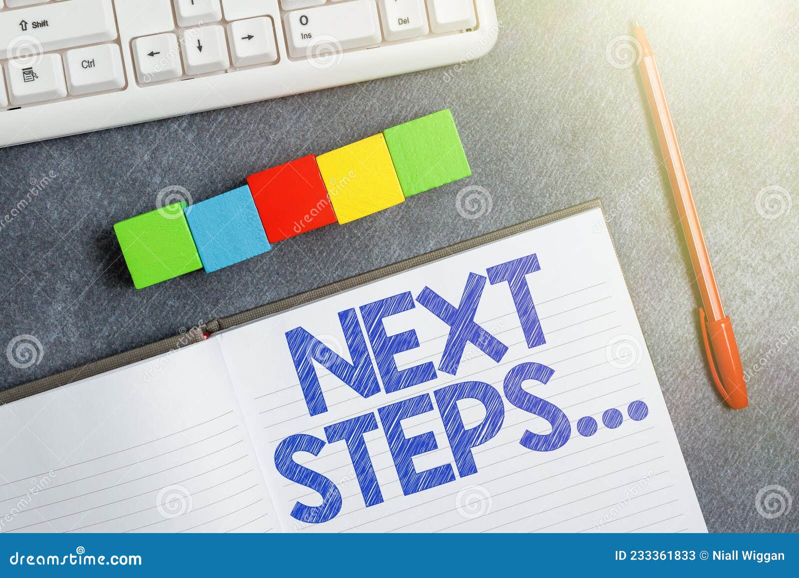 Writing Displaying Text Next Steps. Word for Something You Do or Plan ...