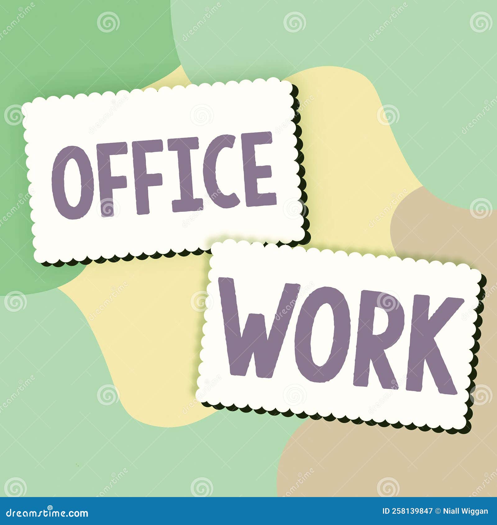 Hand Writing Sign Office Work. Internet Concept a Work that Primarily ...