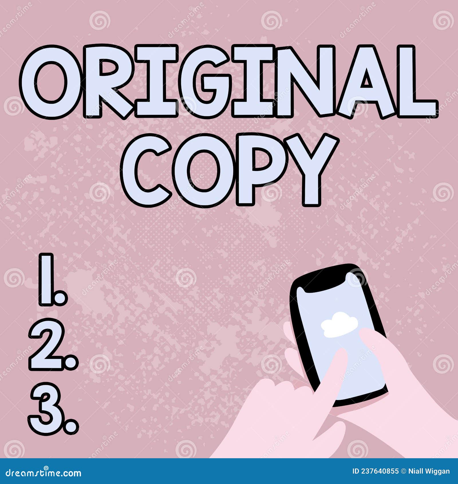 Writing Displaying Text Original Copy. Business Showcase Main Script ...