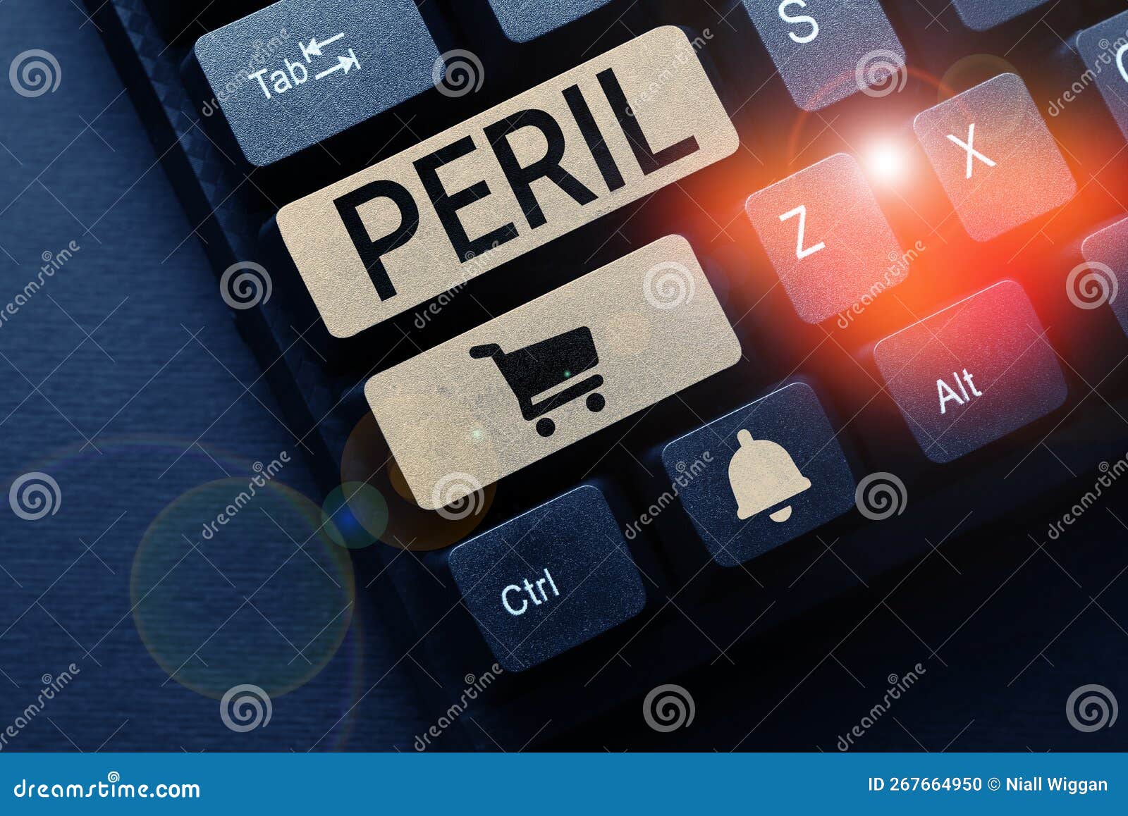 Conceptual Caption Peril. Word Written on Indicates Something Extremely ...