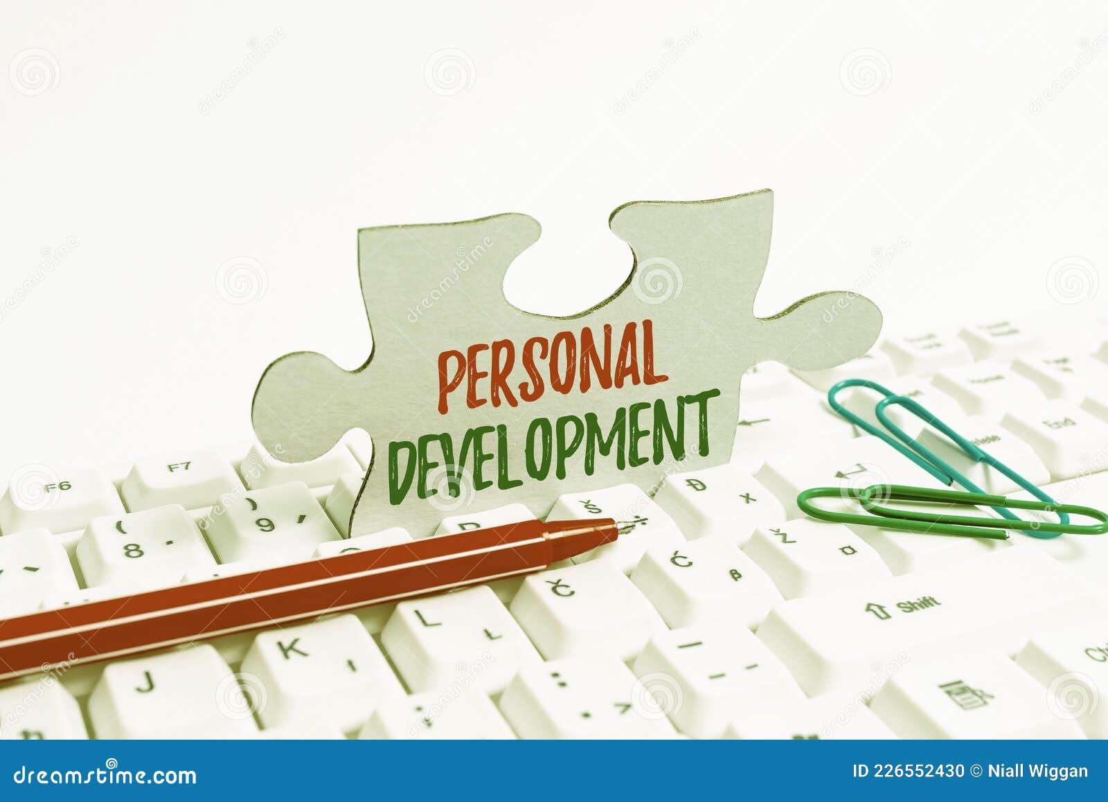 Hand Writing Sign Personal Development. Word for Process of Improving ...