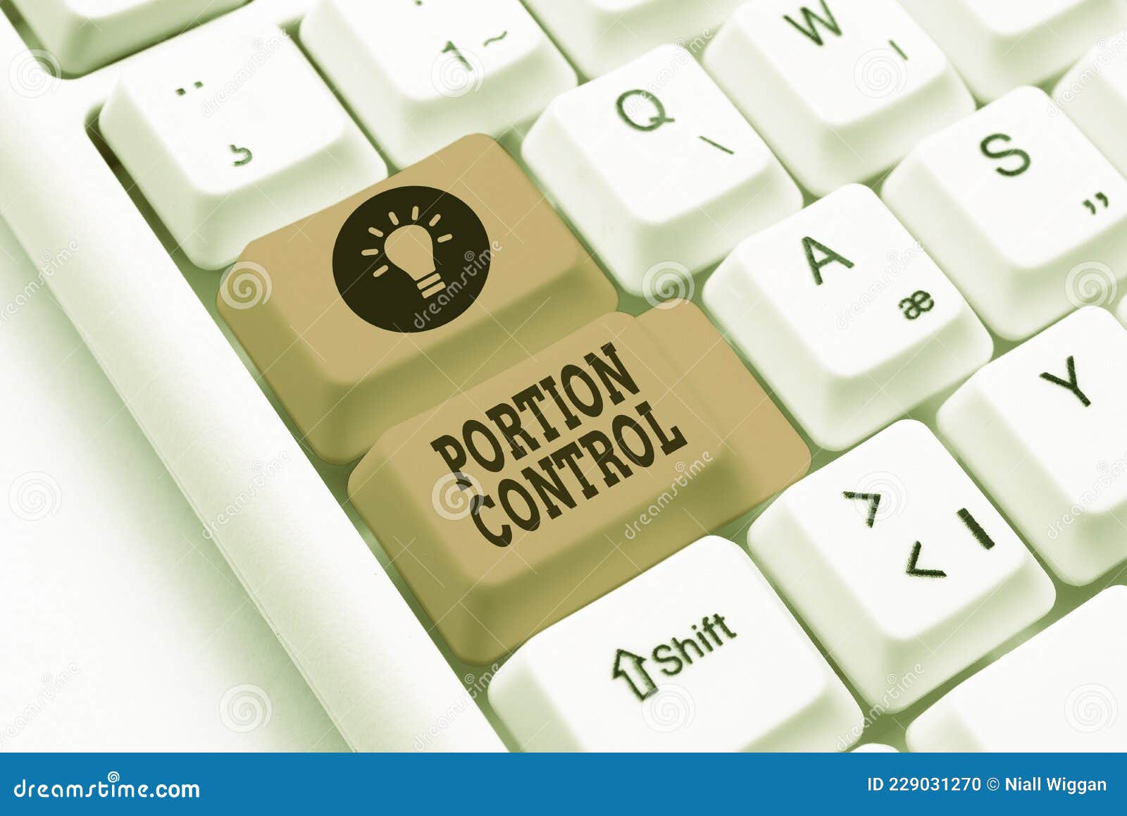 Hand Writing Sign Portion Control. Business Showcase Knowing the ...