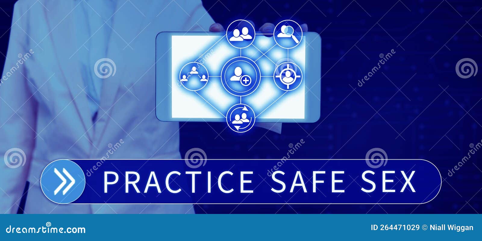 Hand Writing Sign Practice Safe Sex Word For Intercourse In Which