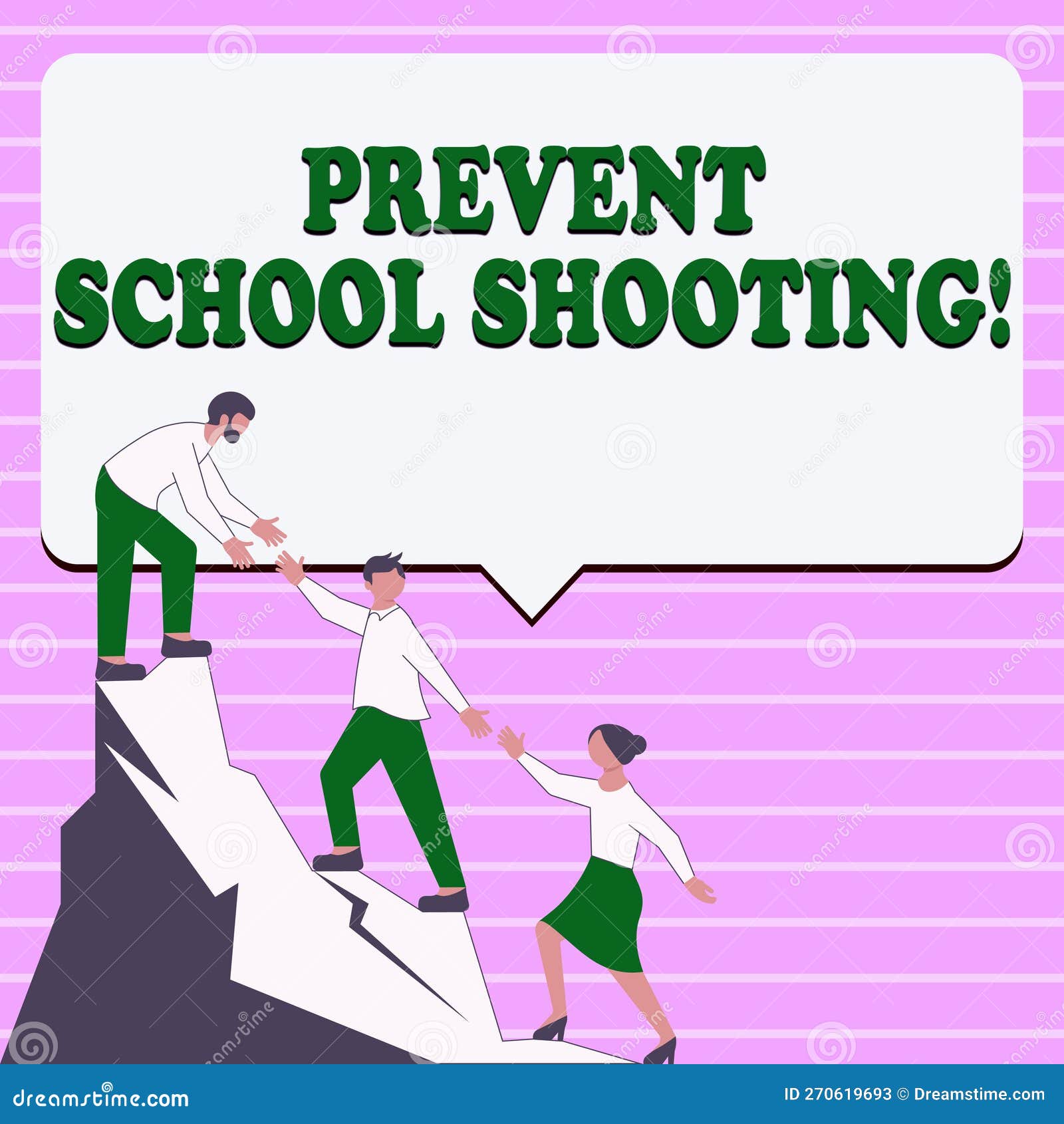 Writing Displaying Text Prevent School Shooting. Word Written on ...