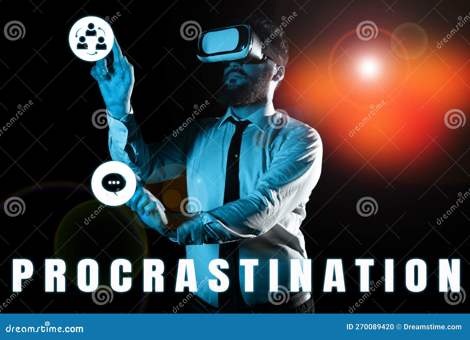 Hand Writing Sign Procrastination. Concept Meaning Delay or Postpone ...