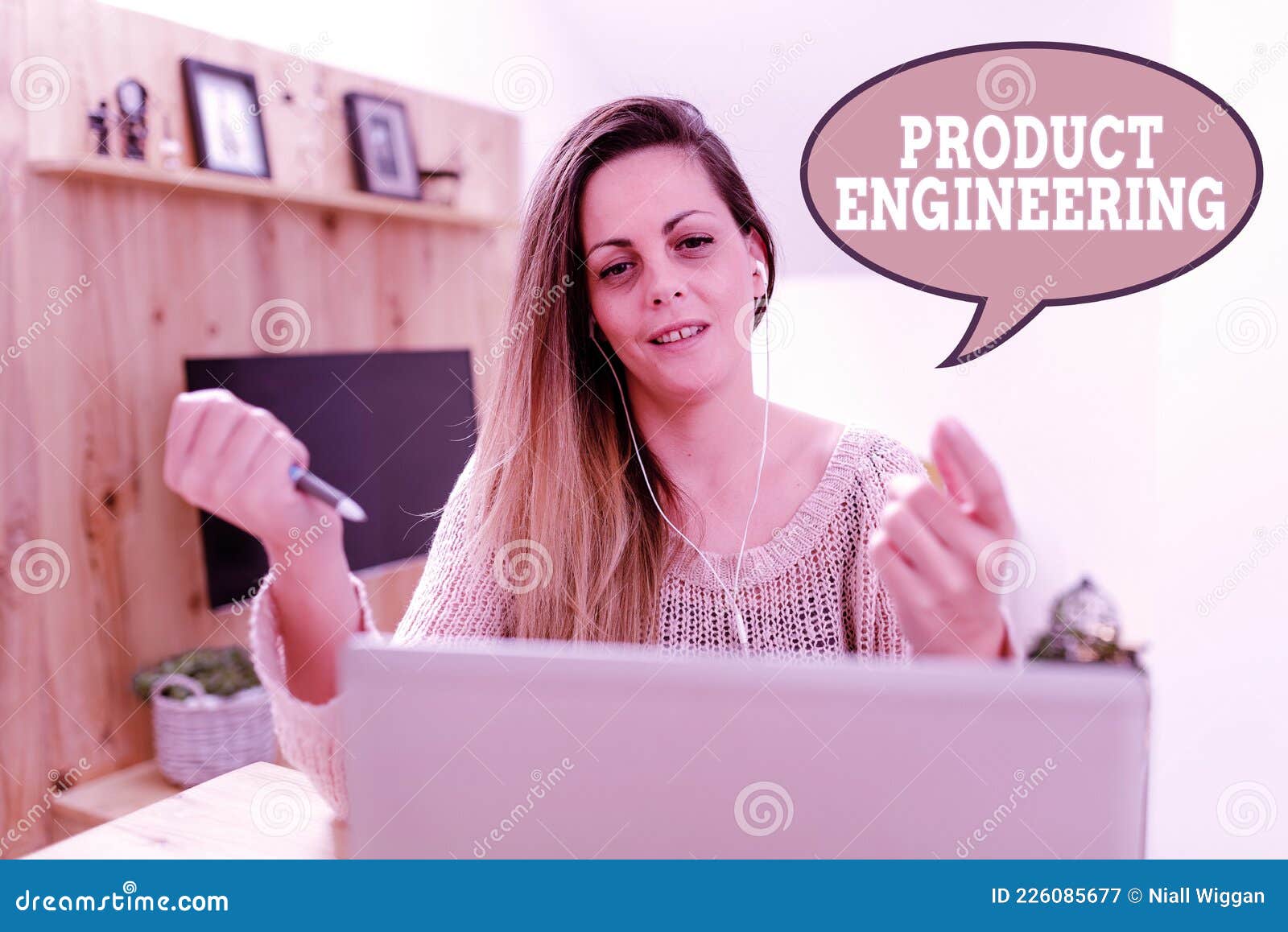 Hand Writing Sign Product Engineering. Conceptual Photo Process of ...