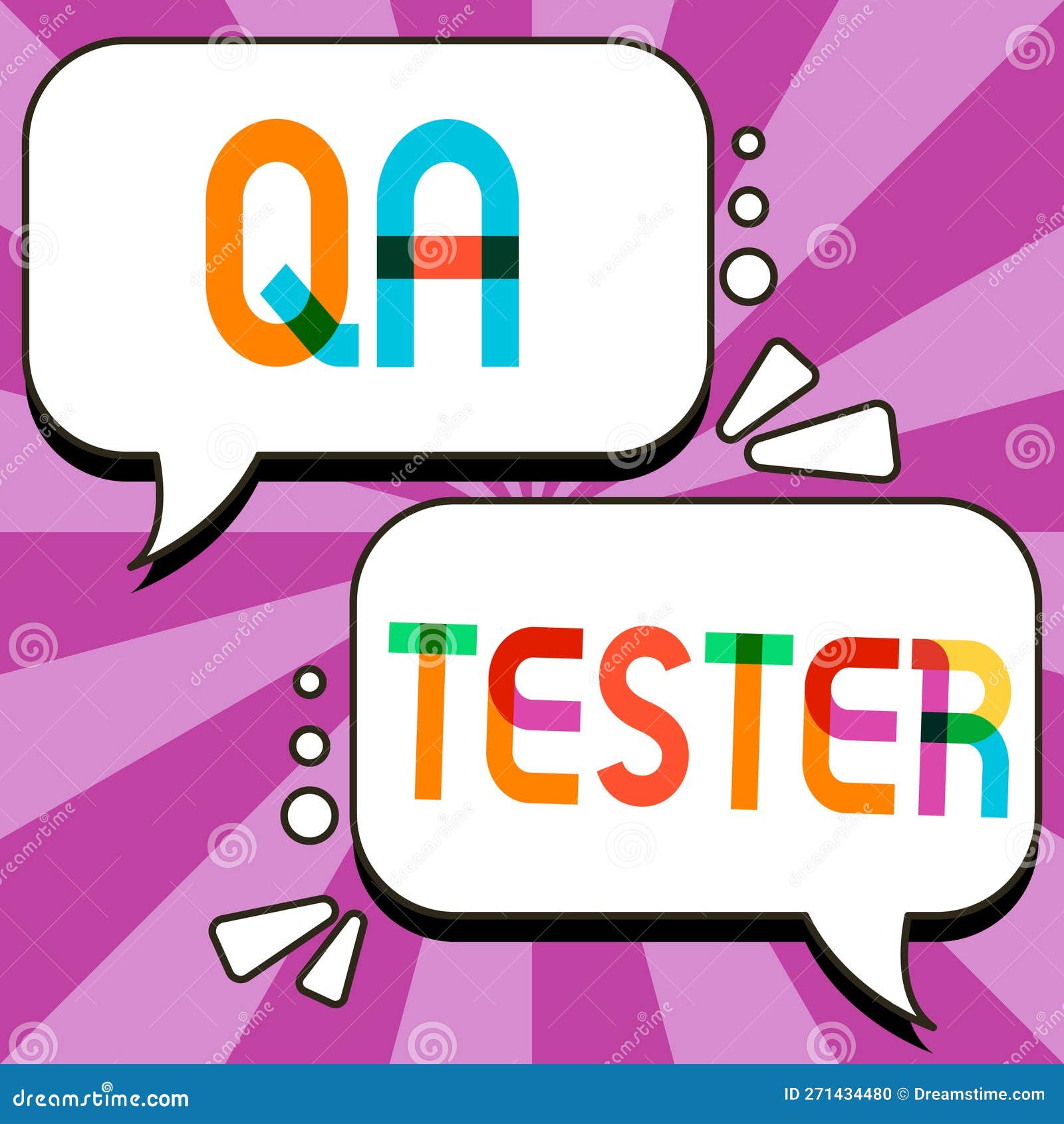 Conceptual Caption Qa Tester Business Concept Quality Assurance Of An