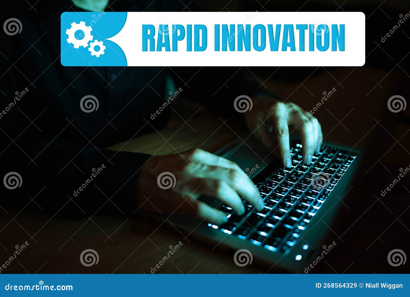 Hand Writing Sign Rapid Innovation. Business Concept Characteristic of ...