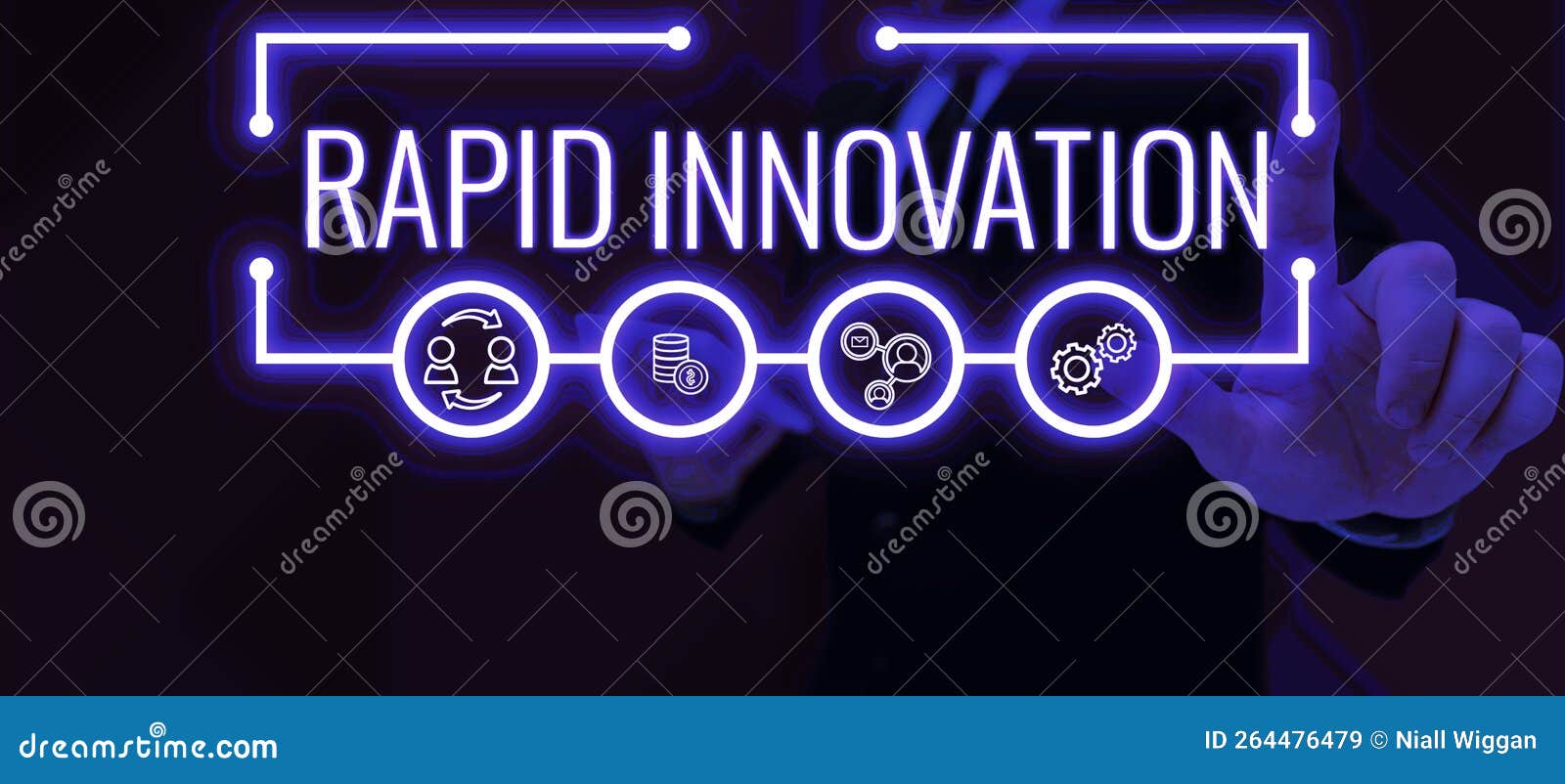 Sign Displaying Rapid Innovation. Business Overview Characteristic of a ...