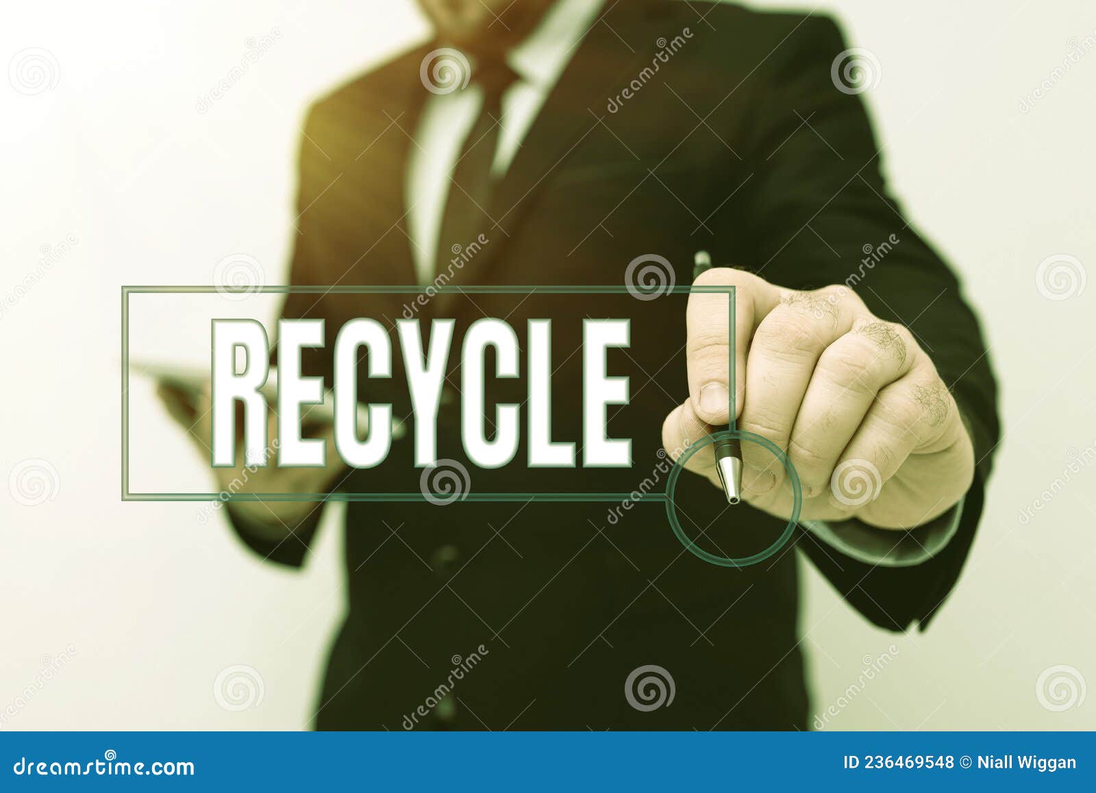 Text Sign Showing Recycle. Business Showcase Ocess of Converting Waste ...