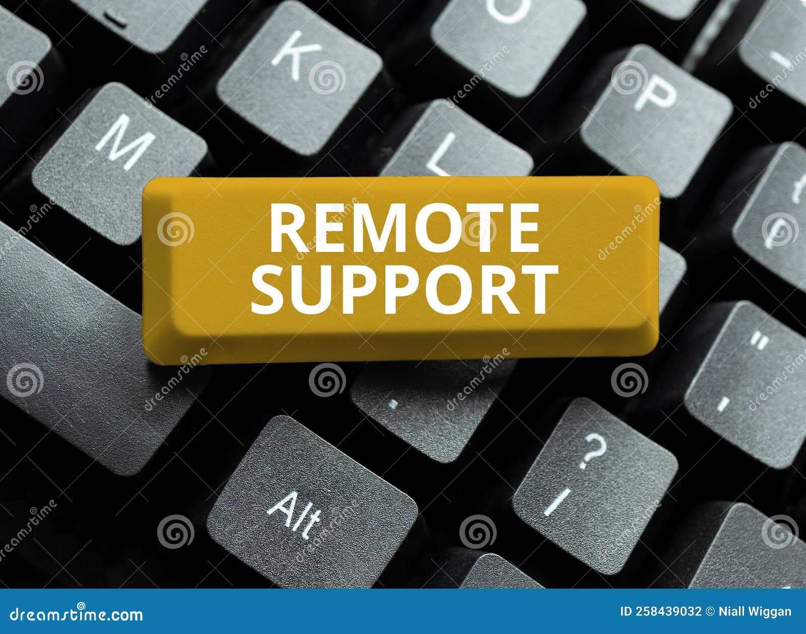 Hand Writing Sign Remote Support. Conceptual Photo Help End-users To ...