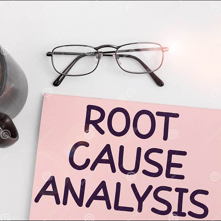 Hand Writing Sign Root Cause Analysis. Business Approach Method of ...