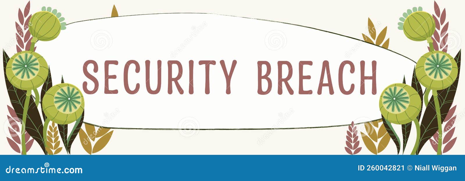 Hand Writing Sign Security Breach. Internet Concept Unauthorized Access ...