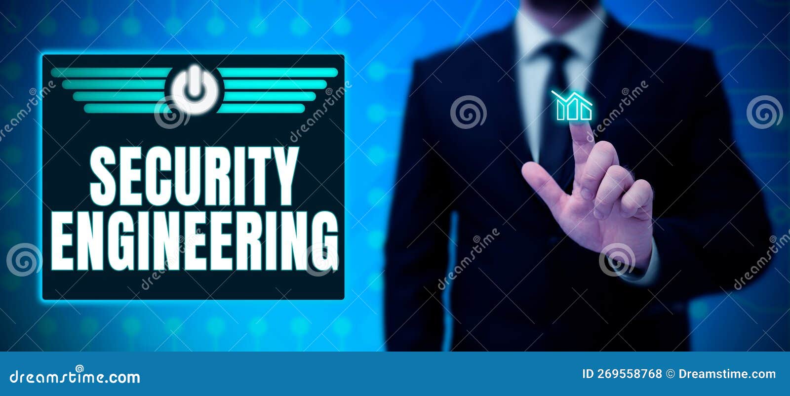 Hand Writing Sign Security Engineering. Word Written on Focus on the ...