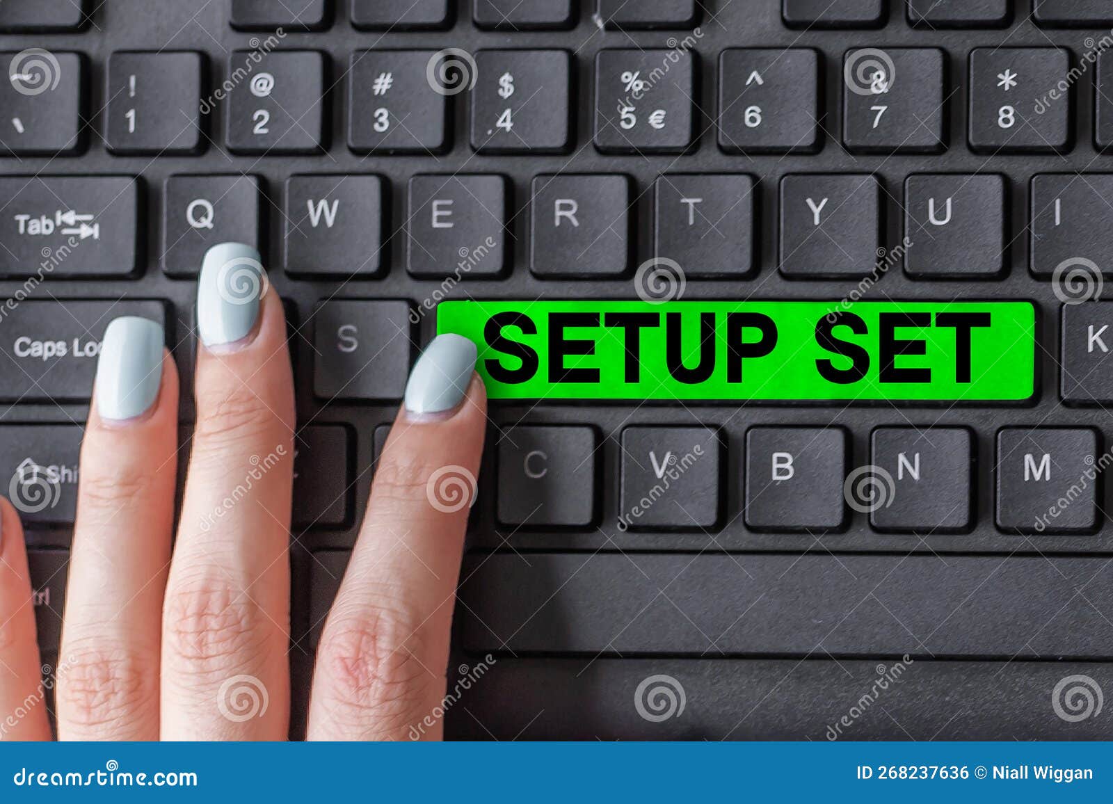 Hand Writing Sign Setup Set. Concept Meaning the Manner, Position, or ...