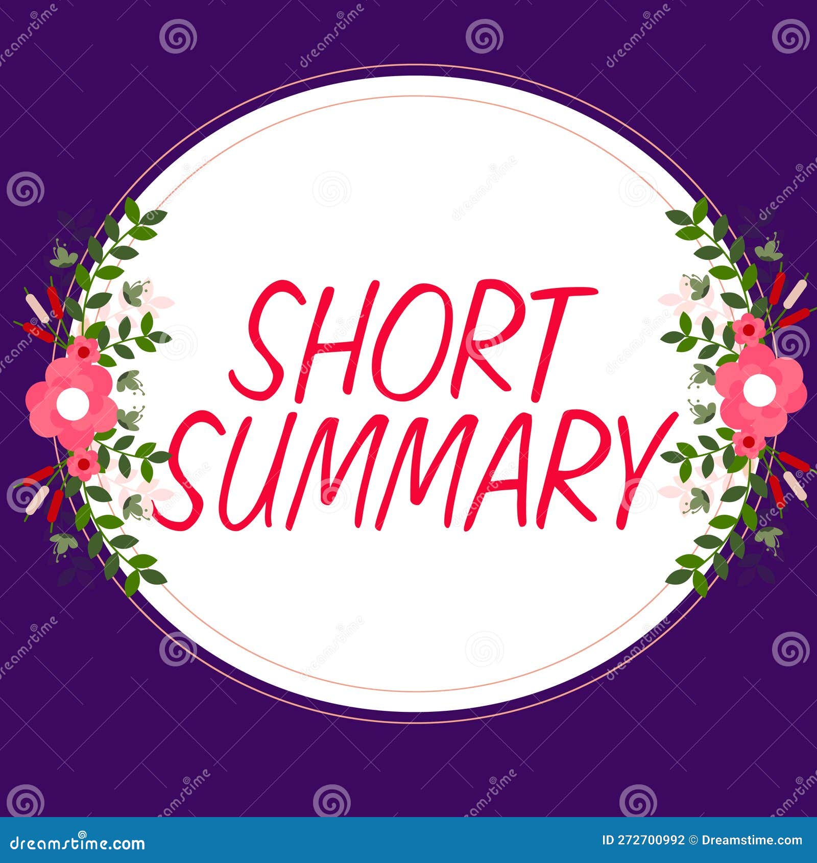 Hand Writing Sign Short Summary. Concept Meaning Brief Statement of ...