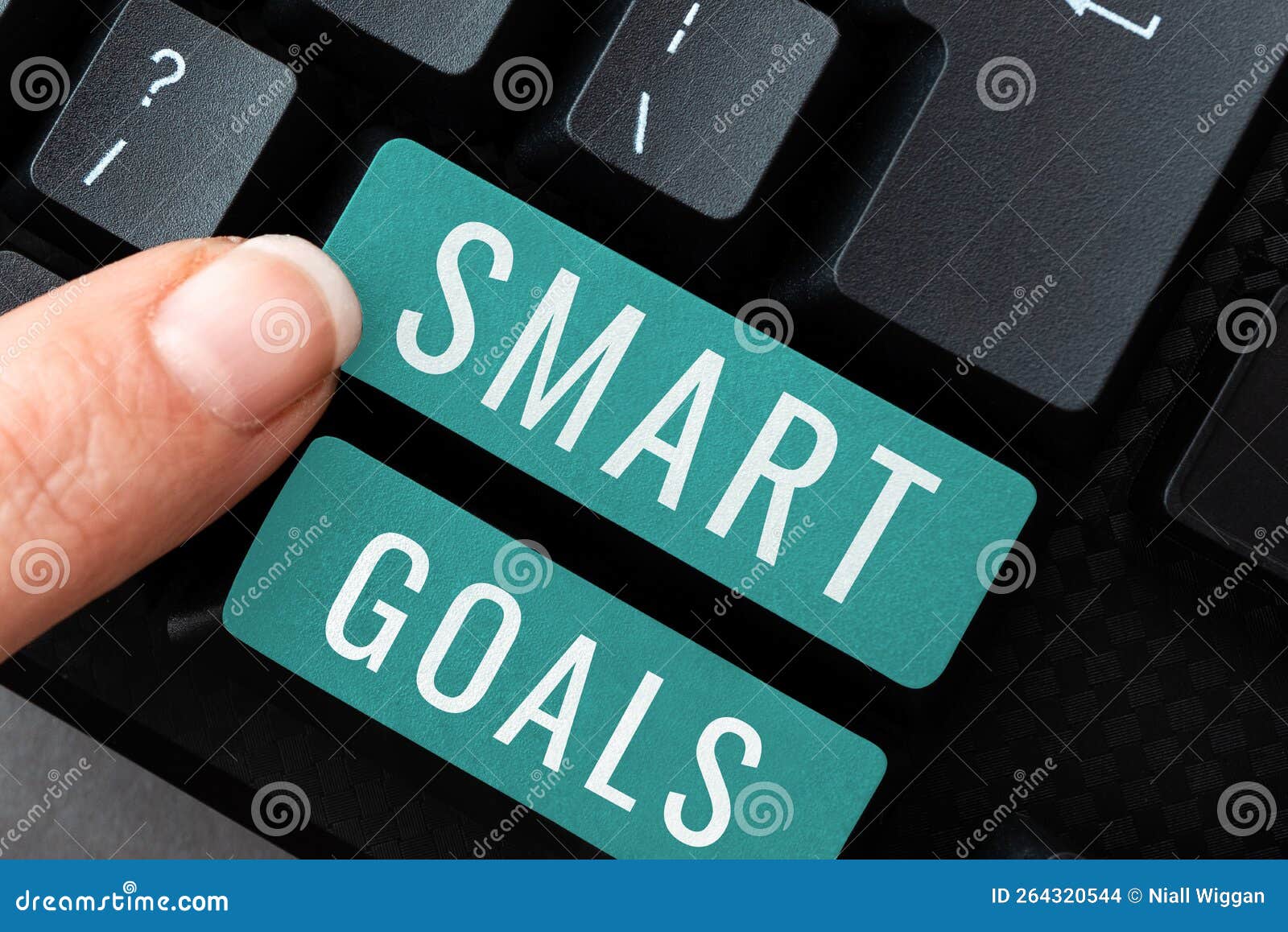 Hand Writing Sign Smart Goals. Internet Concept Mnemonic Used As a ...