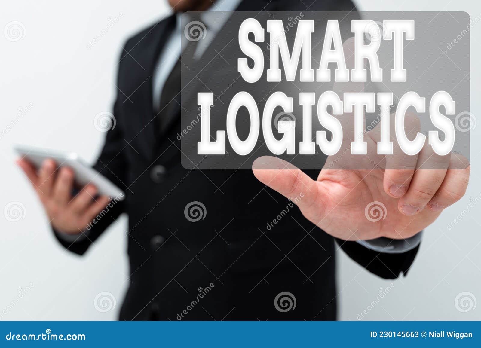 Hand Writing Sign Smart Logistics. Word Written on Integration of ...