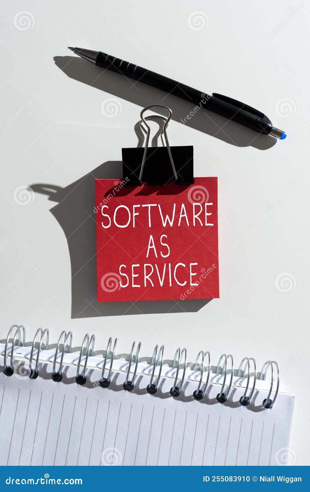 Hand Writing Sign Software As Service. Word Written on on Demand ...