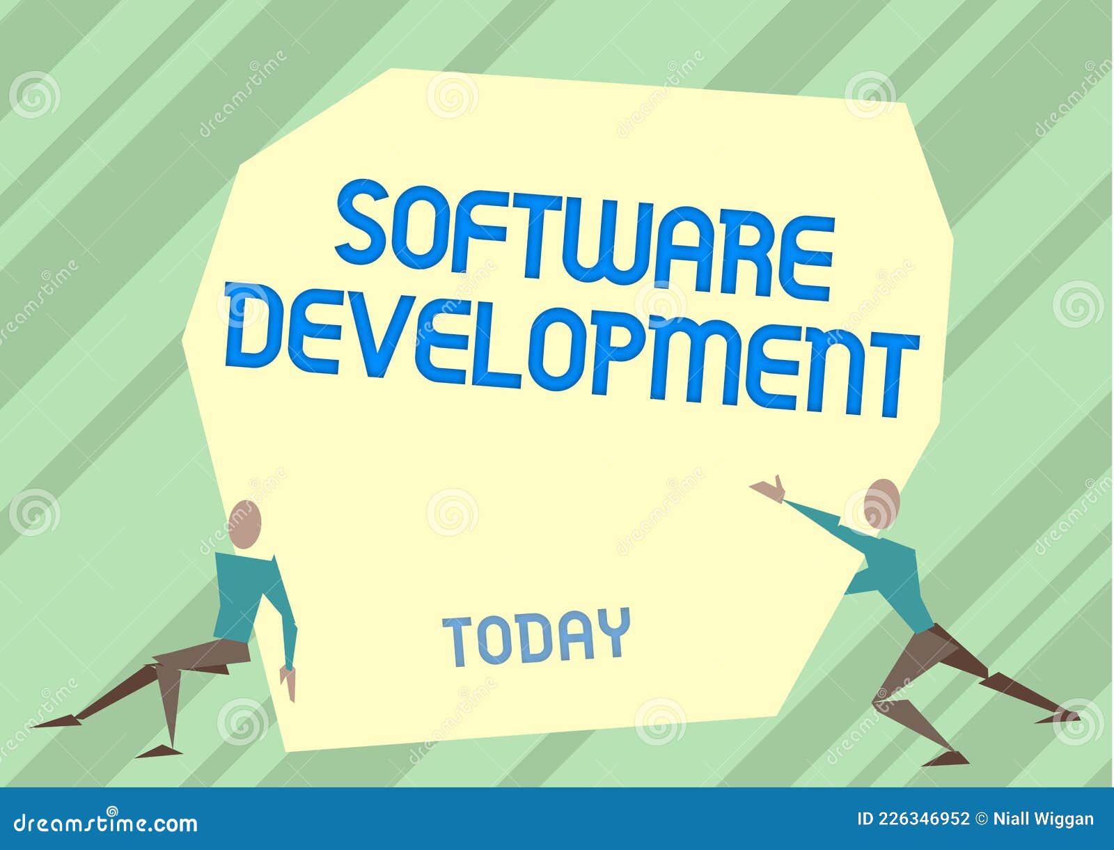 Hand Writing Sign Software Development. Business Overview Software is ...
