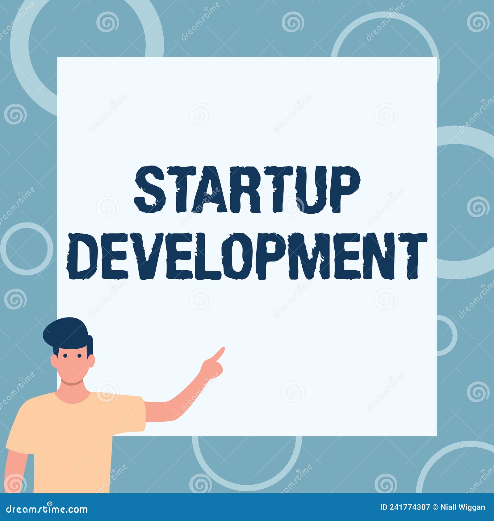 Hand Writing Sign Startup Development. Business Showcase Developing ...