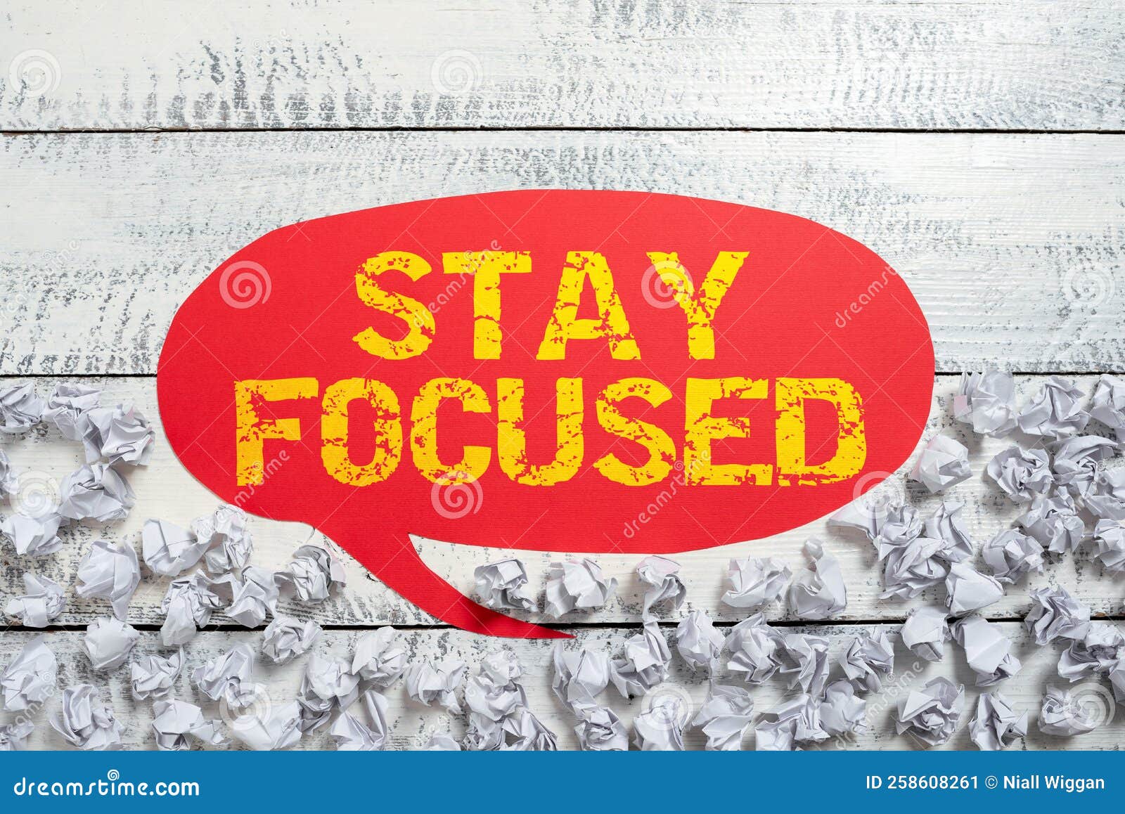 Text Showing Inspiration Stay Focused. Business Overview Be Attentive ...