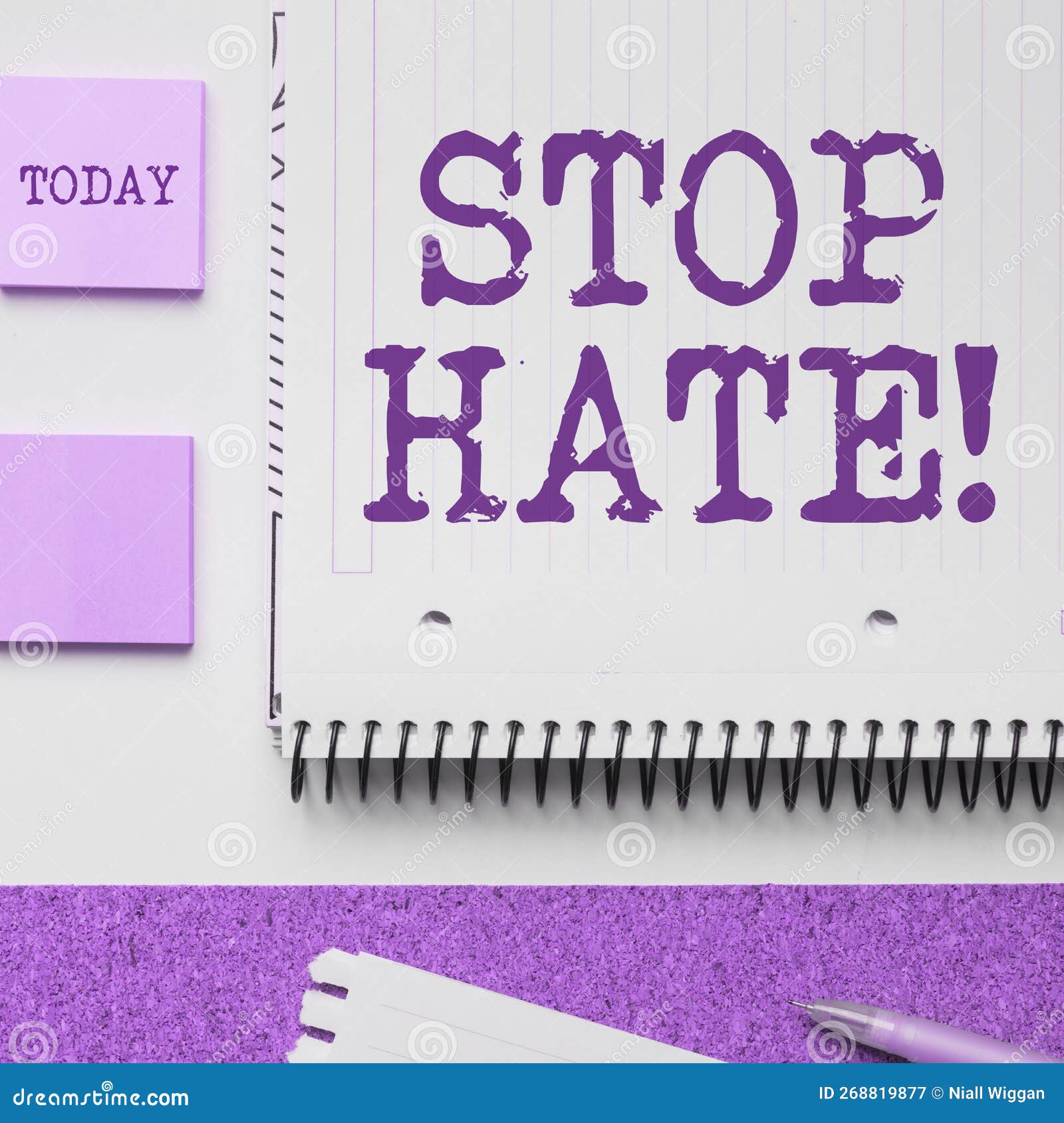 Text Sign Showing Stop Hate. Business Approach Prevent the Aggressive ...