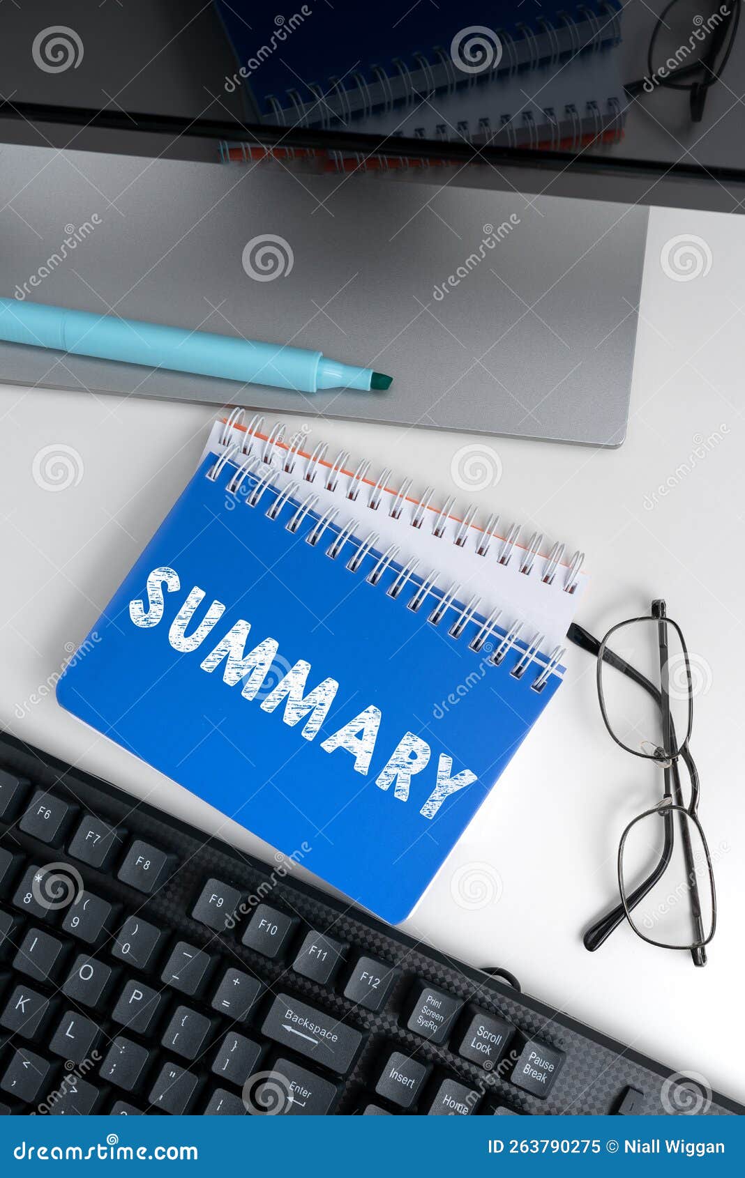 Hand Writing Sign Summary. Business Showcase Brief Statement Abstract ...