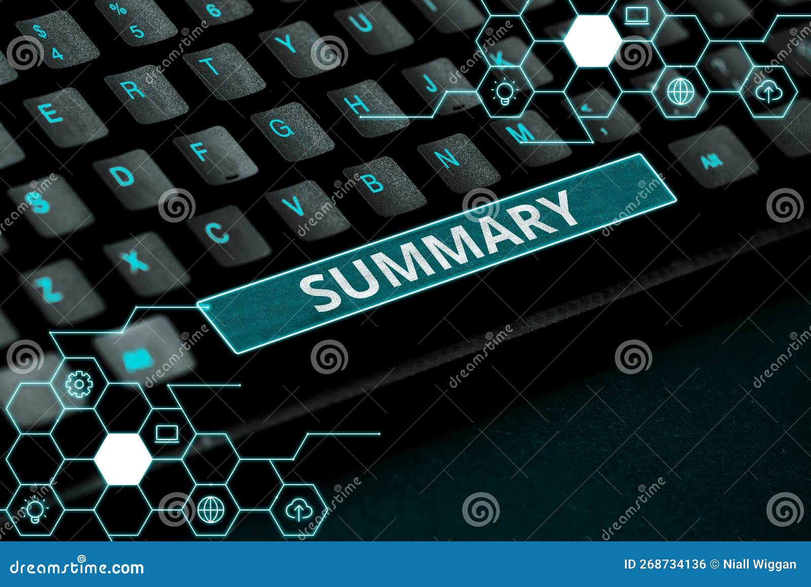 Hand Writing Sign Summary. Word Written on Brief Statement Abstract ...