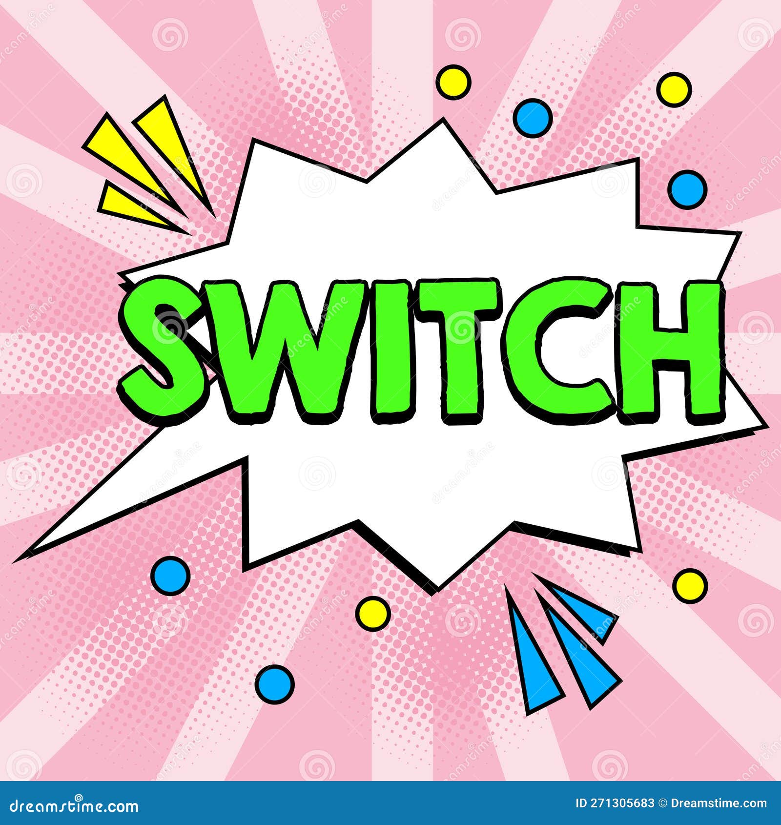 Text Caption Presenting Switch. Business Idea Device for Making and ...