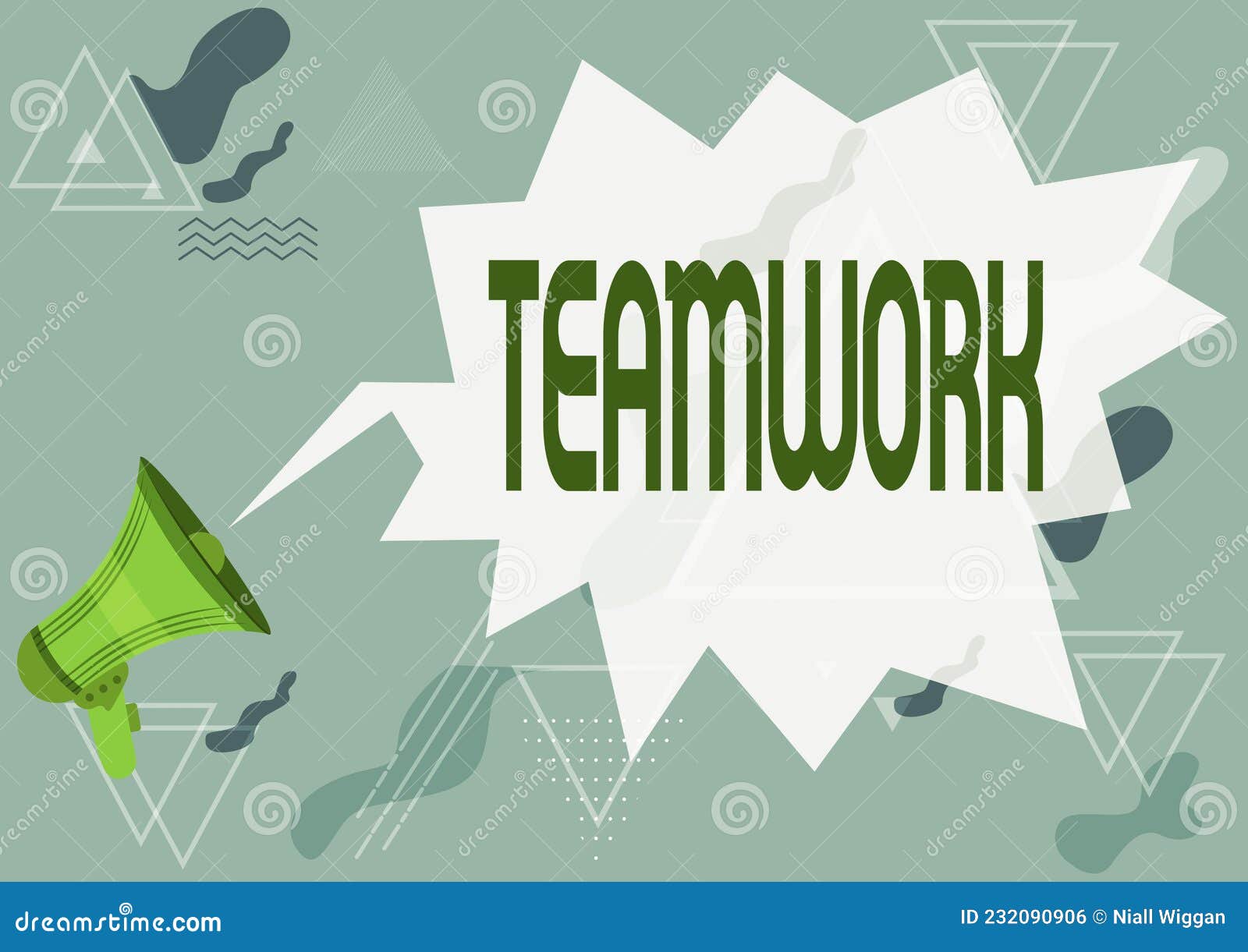 Hand Writing Sign Teamwork. Business Showcase Combined Action of Group ...