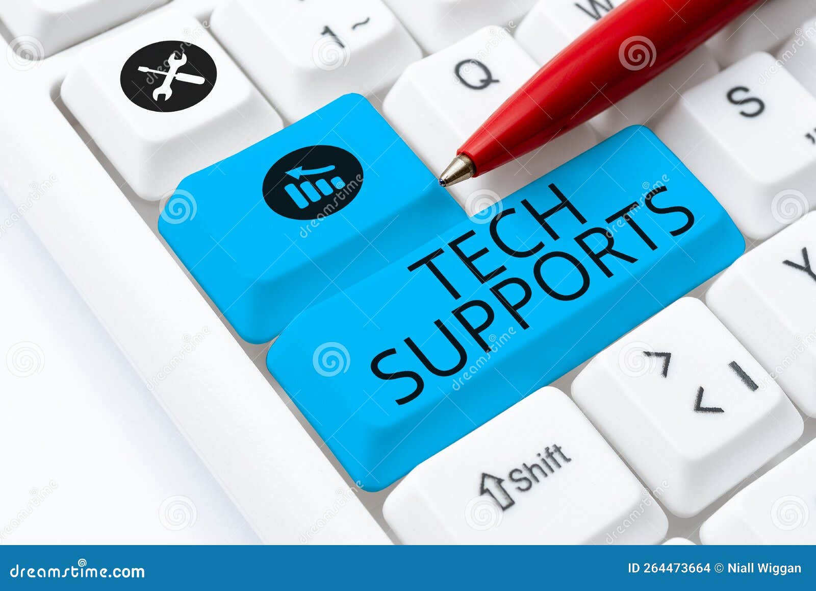 Text Caption Presenting Tech Supports. Conceptual Photo Help Given by ...