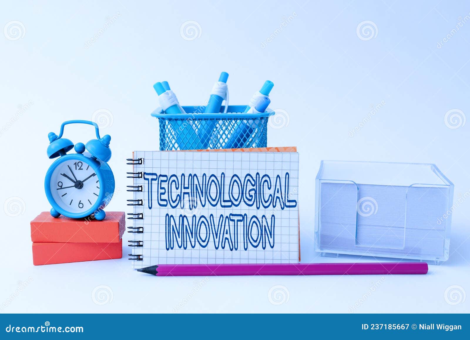 Hand Writing Sign Technological Innovation. Concept Meaning New ...