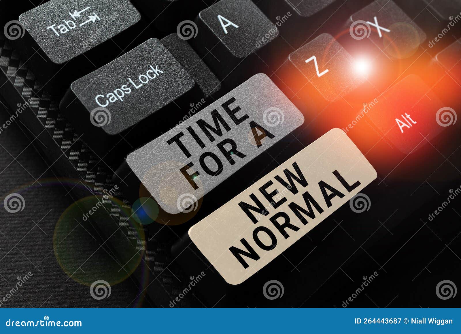 Hand Writing Sign Time for a New Normal. Concept Meaning Make a Big ...