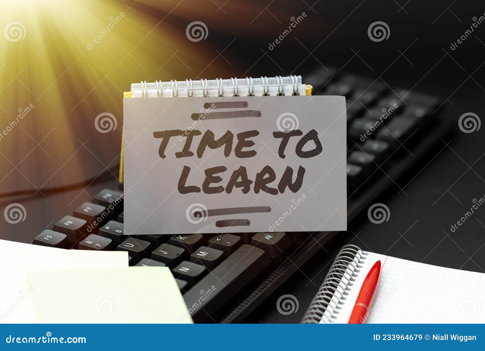 Hand Writing Sign Time To Learn. Conceptual Photo the Need To Get ...