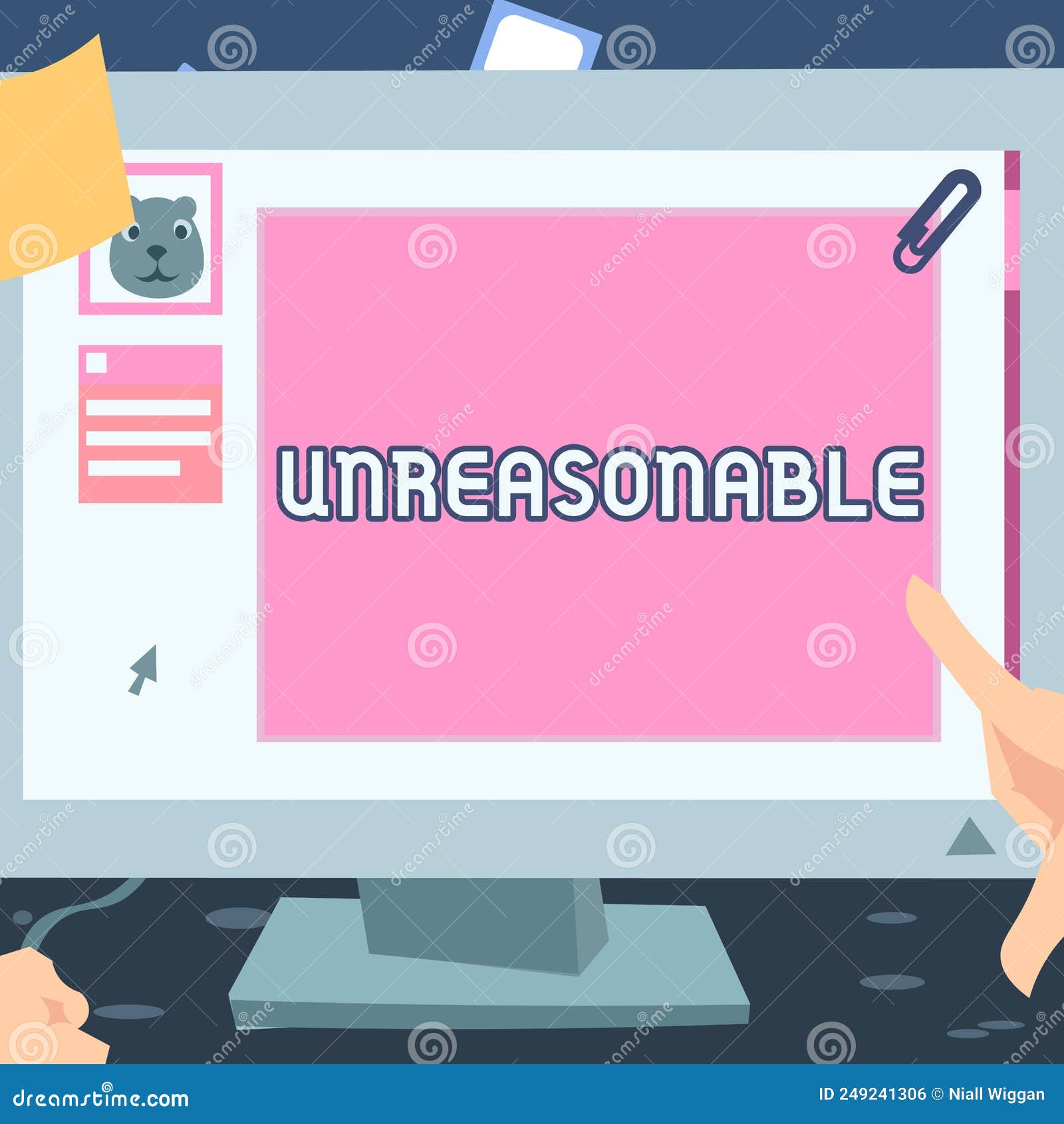 Hand Writing Sign Unreasonable. Business Approach Beyond the Limits of ...