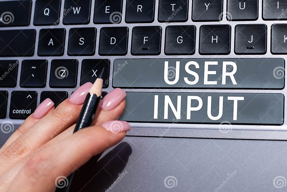 Handwriting Text User Input. Business Showcase Any Information or Data that is Sent To a ...